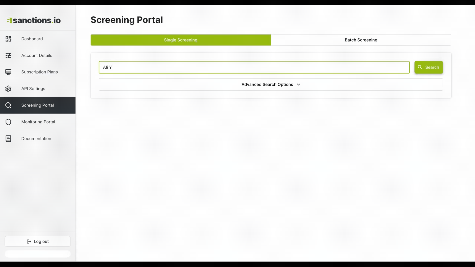 Manual Single Screening